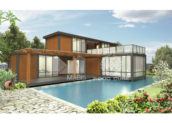 Las casas modulares prefabricadas del diseño agradable galvanizaron la ...